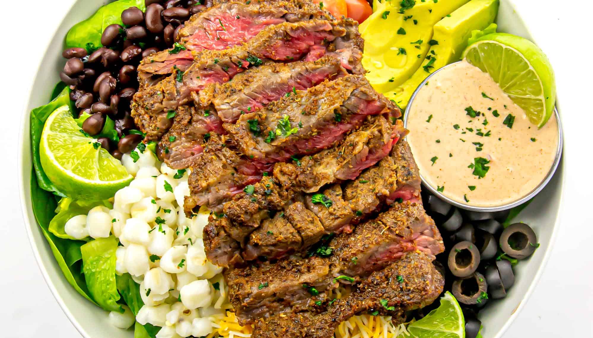 Air Fryer Santa Fe Steak Salad for Two - BestRecipes.co